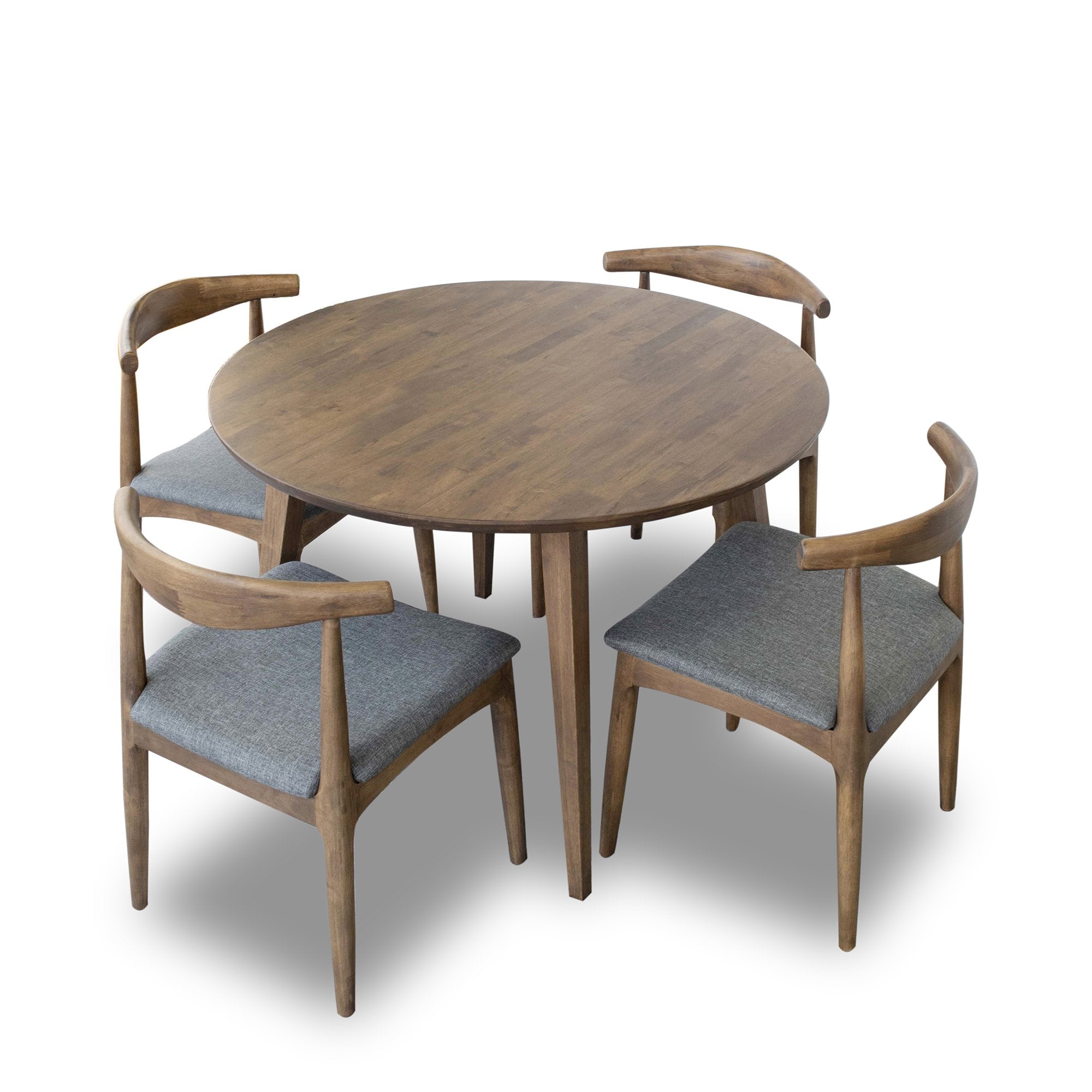 Fiona Dining Set With 4 Juliet Dining Chairs (Fabric) - ASY Furniture